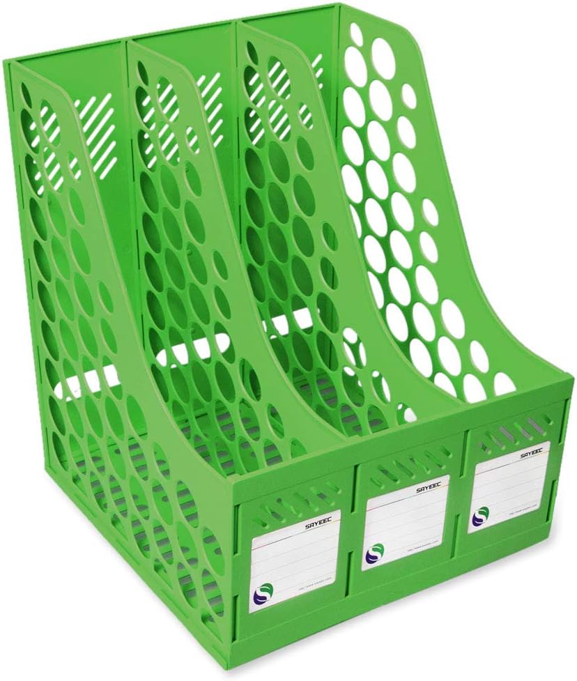 Organizer Dividers Magazine Section 3 Holder File Desktop Sturdy Vanci ...