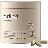 Amazon.com: WELLBEL Women + Clean Supplement for Hair, Skin, and Nails ...