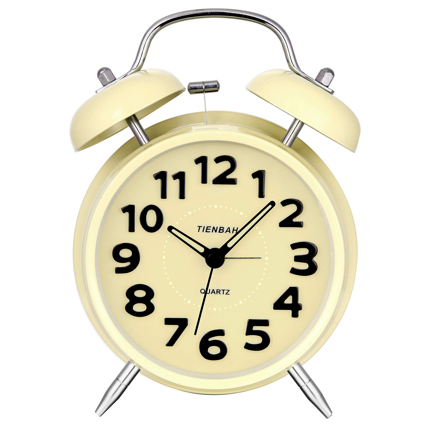 SOCICO Reloj Despertador,Clásico Doble Campana Despertador con Luz de ...