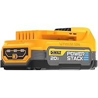 Amazon.com: DEWALT Powerstack 20V MAX Battery, Rechargeable, 5Ah, Lithium Ion, 2-Pack (DCBP520-2 ...