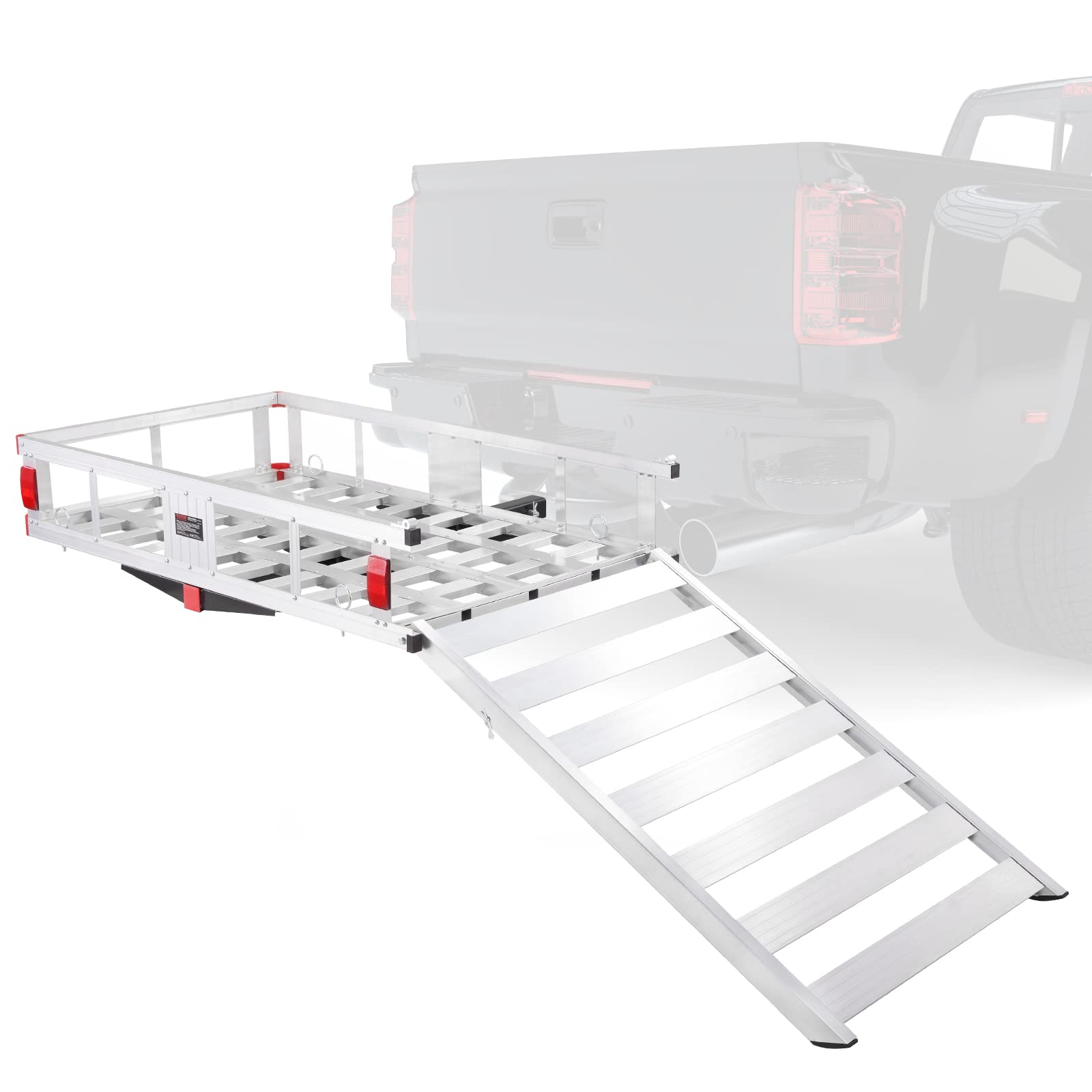 VEVOR 50 x 29.5 x 8.7 in Hitch Cargo Carrier, 500lb Capacity Trailer ...