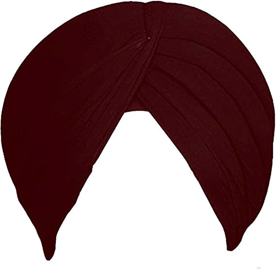 Sikh Turban/Pagdi Maroon 7.0m (Stitched Pagg): Amazon.in: Clothing ...