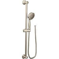 Moen Brushed Nickel High Pressure Handheld Showerhead with 69-Inch-Long ...