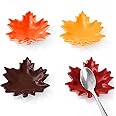 Amazon.com: Whaline 4Pcs Fall Spoon Rest Maple Leaves Ceramic Spoon ...