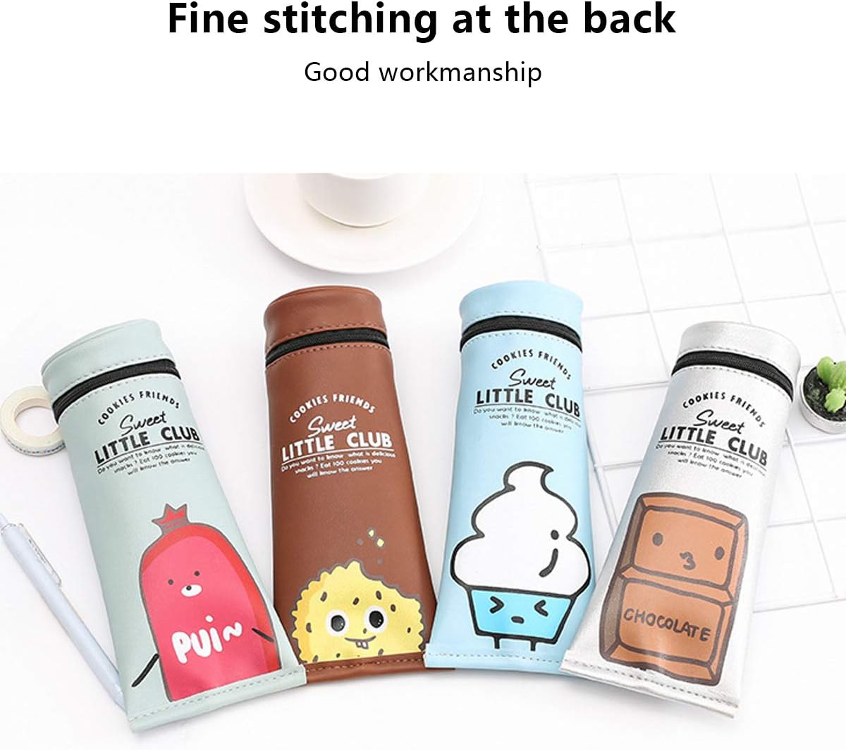 Toothpaste Pen Bag | Large Capacity Pencil Pouch Standing Pen Holder ...