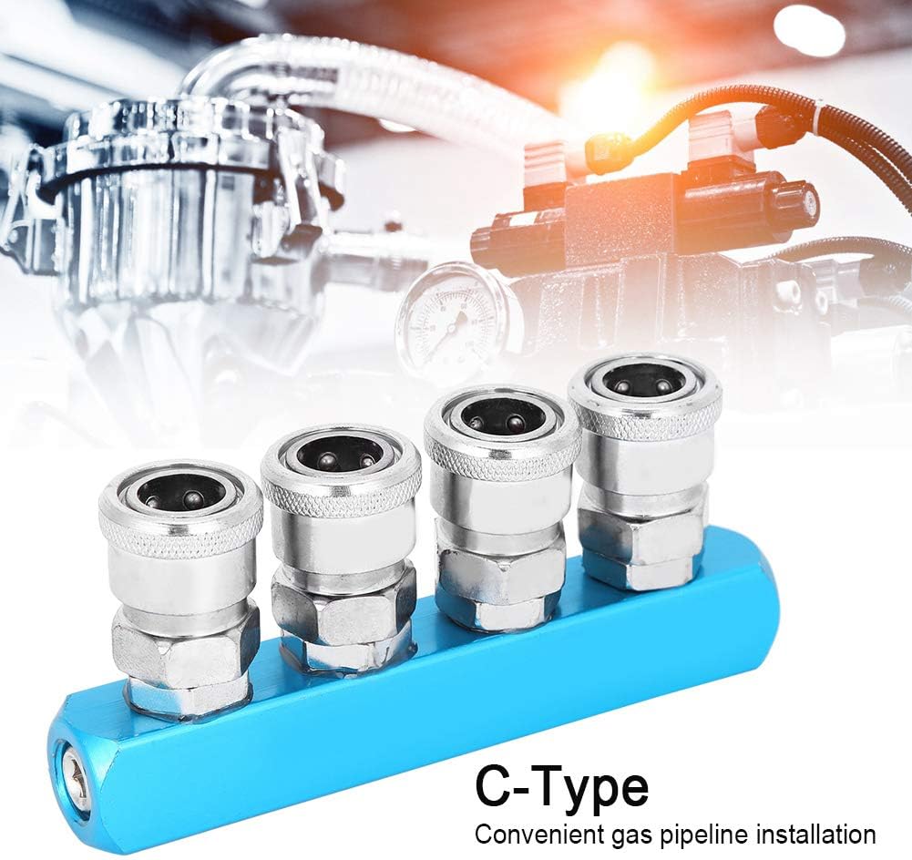 C‑Type Air Compressor Splitter, Quick Connect Air Hose Splitter ...