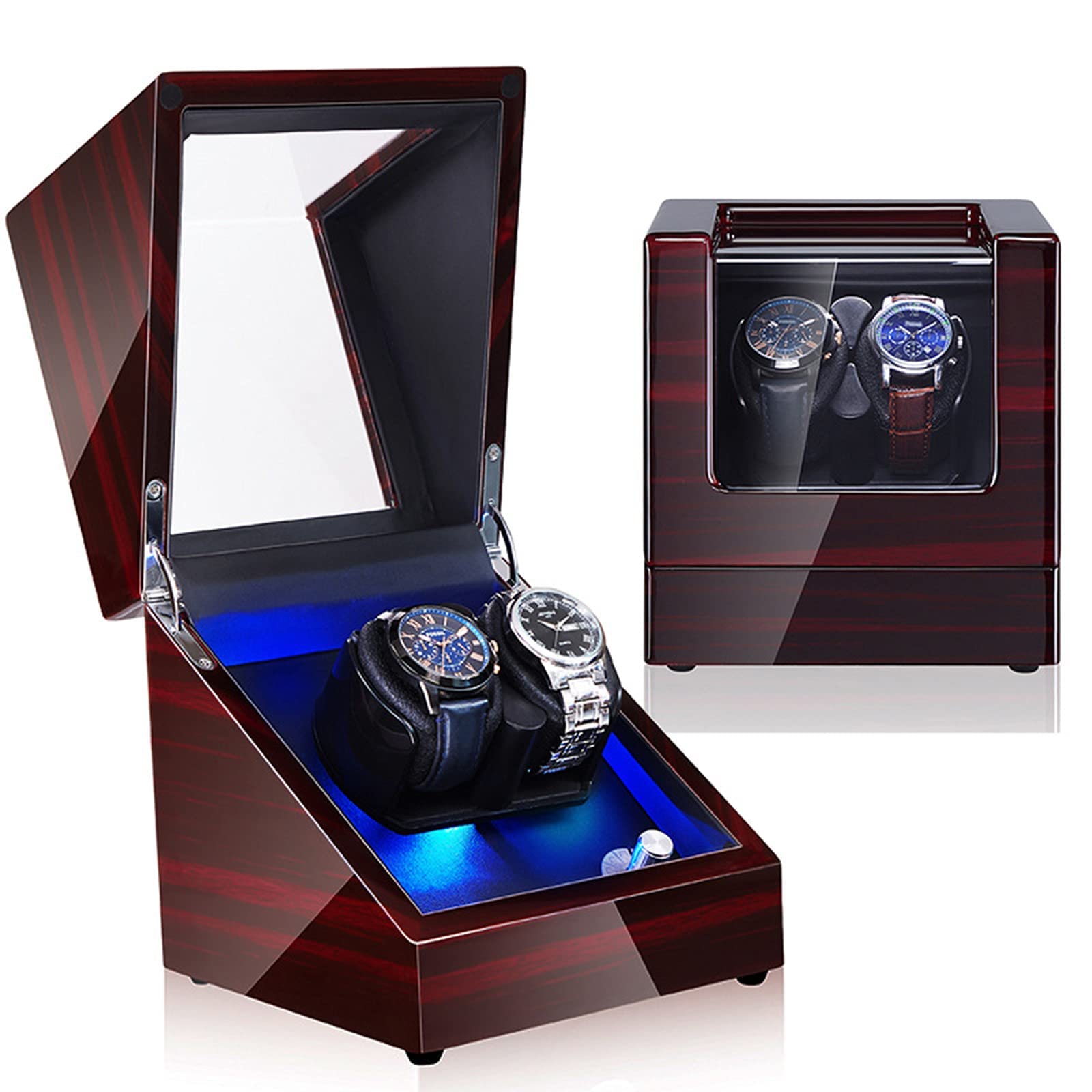 Mua Double Watch Winder Box Luxury Mechanical Watch Storage Case Wood ...
