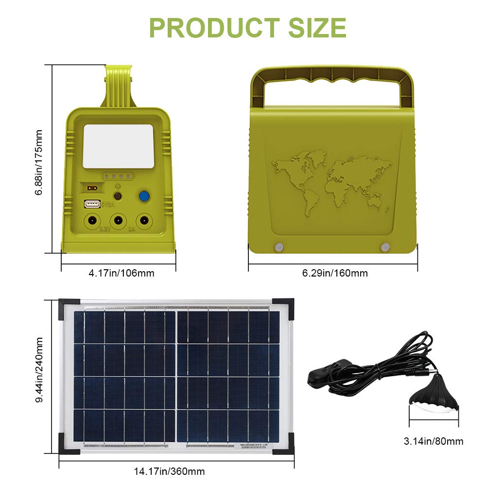 Eco-Worthy 84Wh Portable Power Station Solar Generator With 18W Solar ...