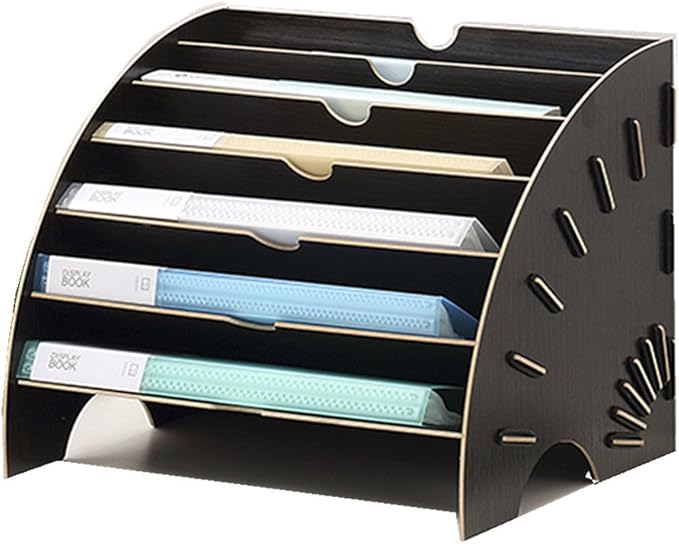 YJZQ - A4 document filing tray with 6 compartments - fan-shaped filing ...