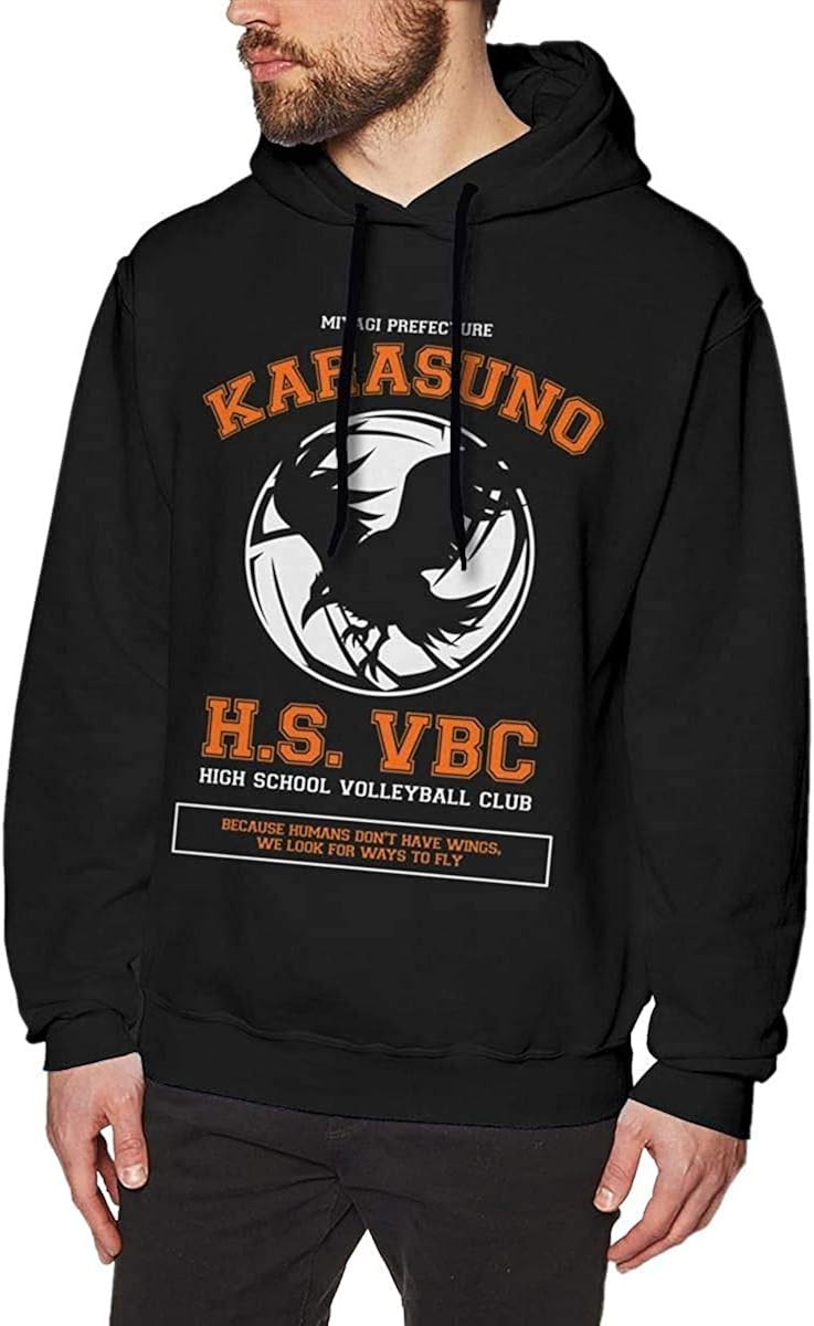 Anime Haikyuu Karasuno High School Sudadera de manga larga con capucha ...
