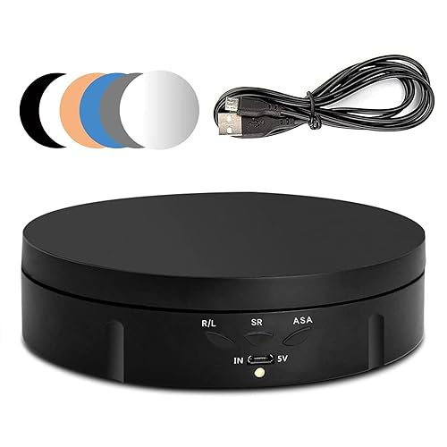 CDIYTOOL Electric Rotating Turntable for Photography, 360 Degree ...