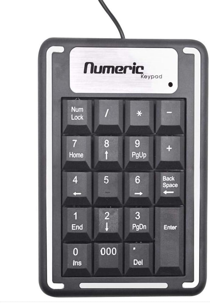 Mini clavier numérique, mini pavé numérique USB 19 touches pour ...