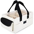 Amazon.com: Lu Lu Mart Diaper Caddy - large baby organizer with plush ...