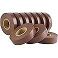 Lichamp 10-Pack Brown Electrical Tape Waterproof, 3/4 in x 66ft ...