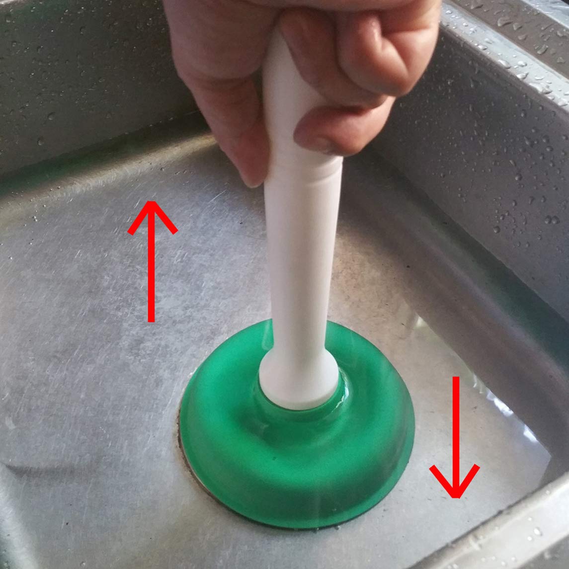 Coralpearl Drain Plunger, Small Hand Force Plumber Helper, Little 4 ...