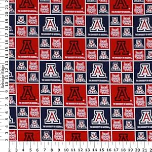 Amazon.com: University of Arizona Cotton Fabric - Sold By the Yard