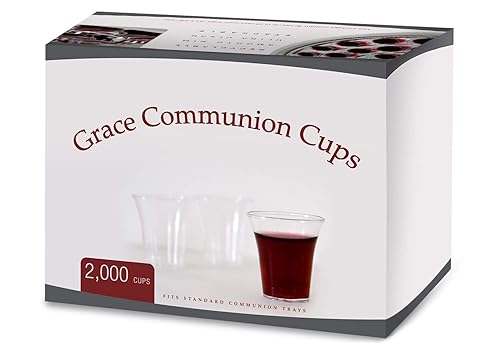 Grace Communion Cups - Disposable Plastic 2000 per box - Fits Standard ...