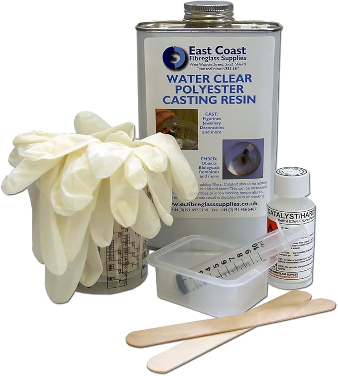 East Coast Water Clear Casting KIT 2-1kg Resin: Amazon.co.uk: Garden ...