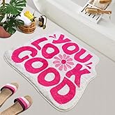 Amazon.com: ELDONE You Look Good Bath Mat - Pink Bathroom Rugs Non Slip Washable, Preppy ...