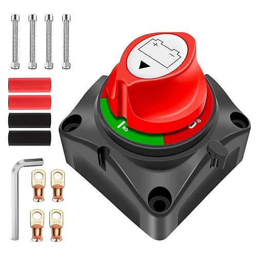 GOGONFLY Battery Disconnect Switch 12V-48V DC 275A Battery Power Master ...