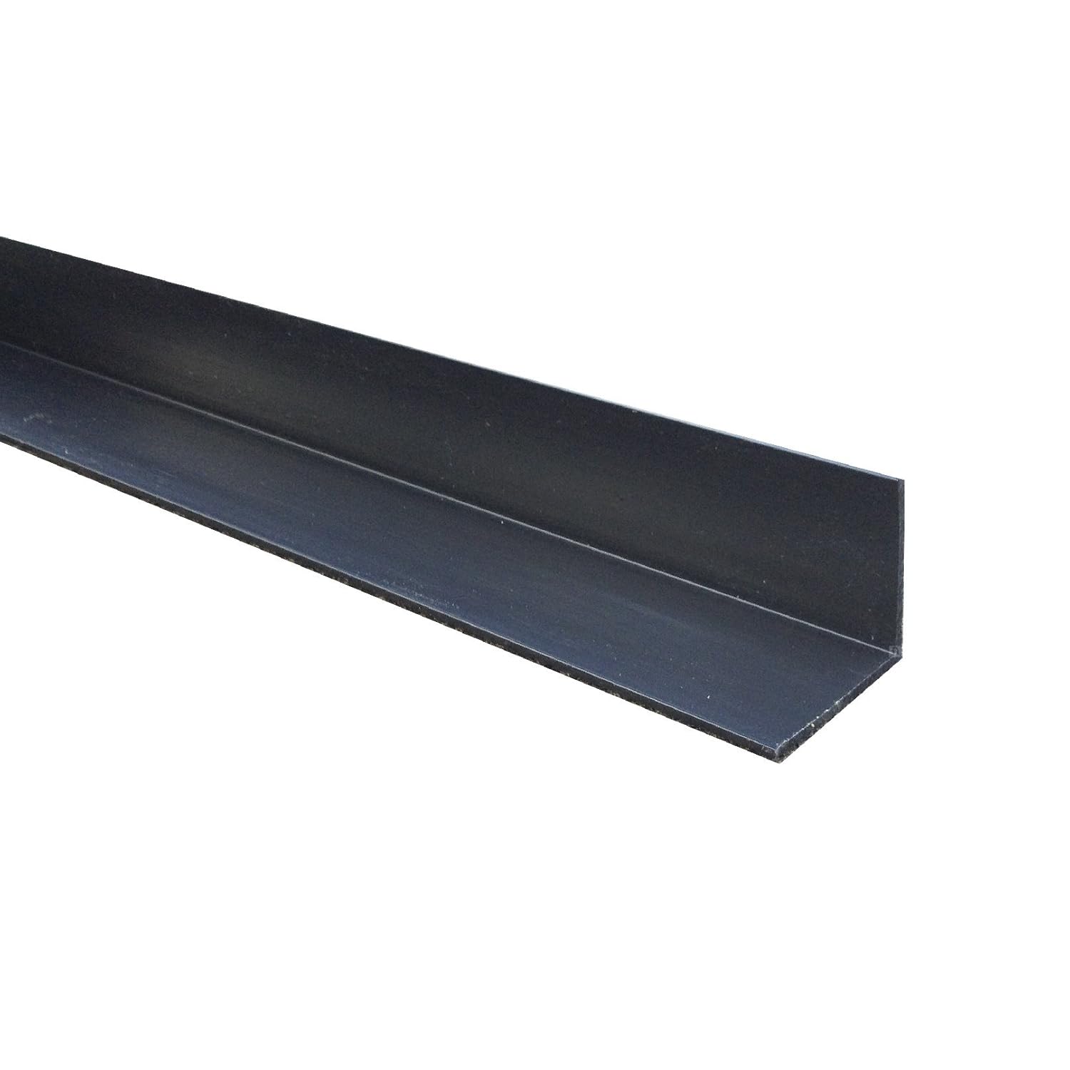 Black 1.2 Metre UPVC Plastic Rigid Angle 50mm x 50mm Trim Lengths 90 ...