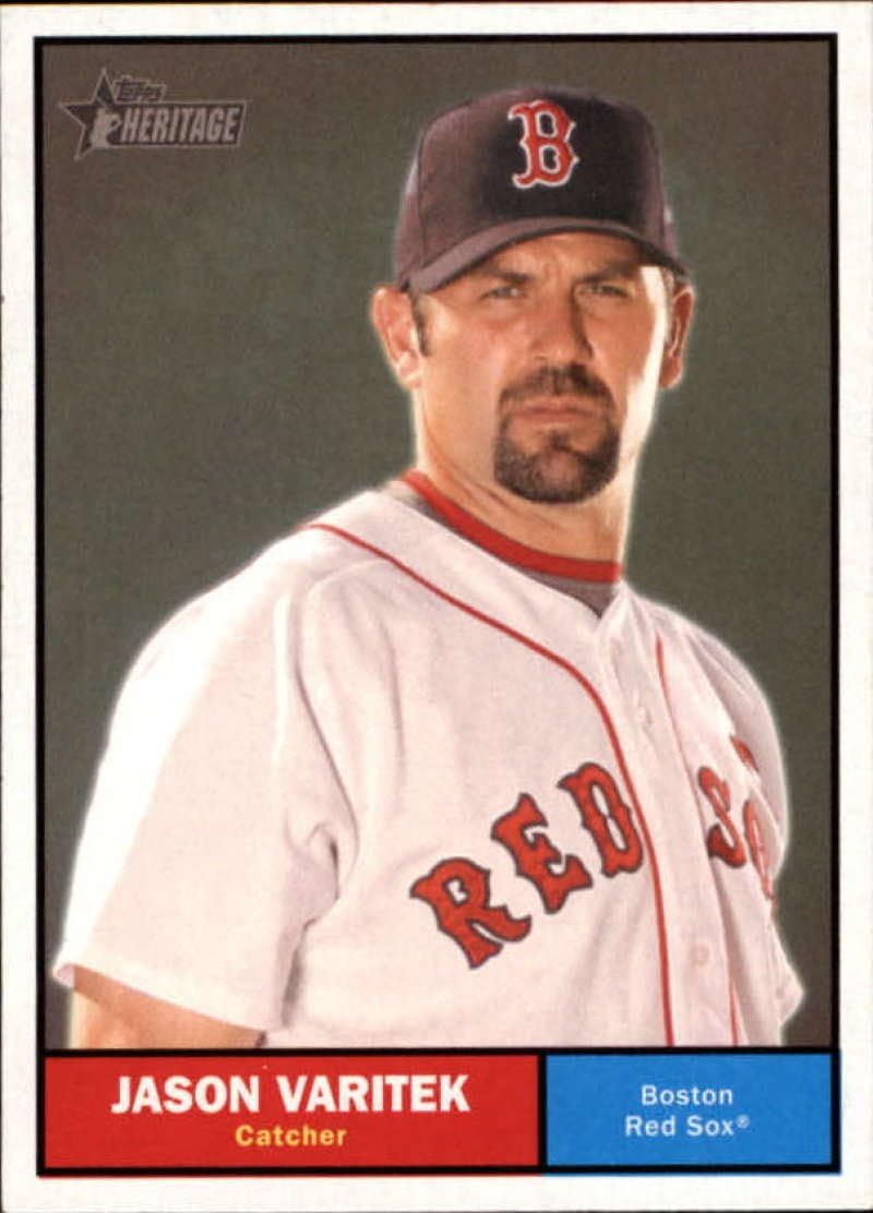 Amazon.com: 2010 Topps Heritage #53 Jason Varitek Red Sox: Collectibles ...