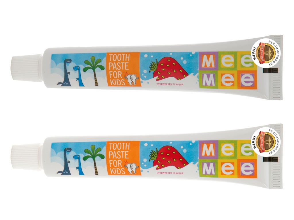 Mee Mee Toothpaste (Pack of 2, Strawberry - Fluoride-Free): Amazon.in: Baby