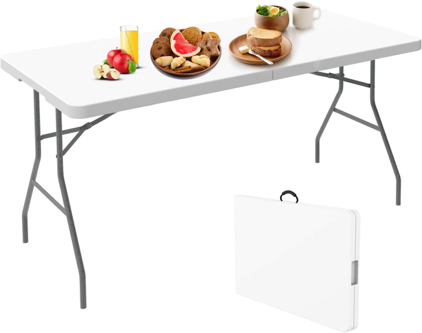 Todeco - Tavolo Portatile Pieghevole, Tavolo Trasportabile - Materiale ...