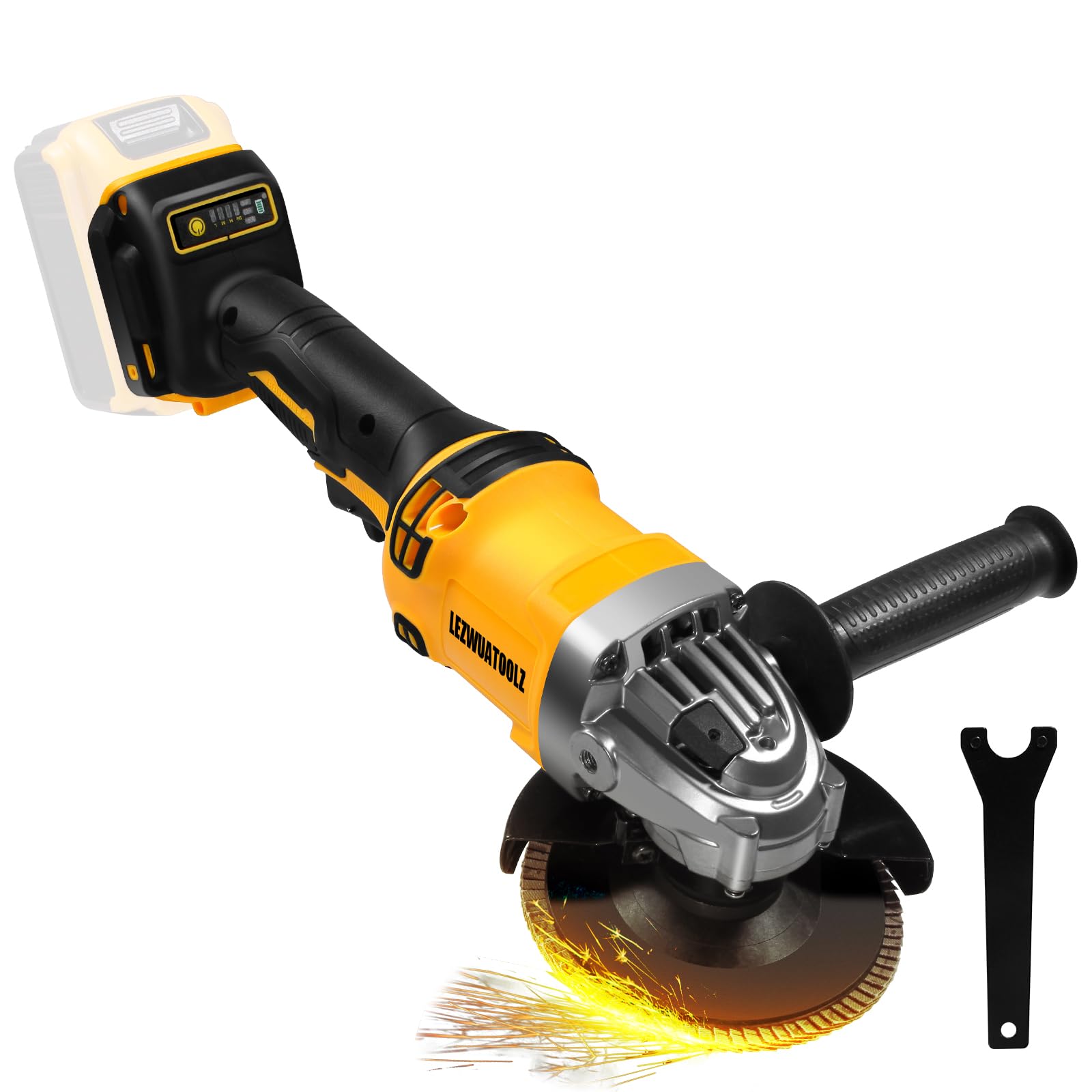 Lezwuatoolz Cordless Angle Grinder fit Dewalt 20V Battery (No Battery ...