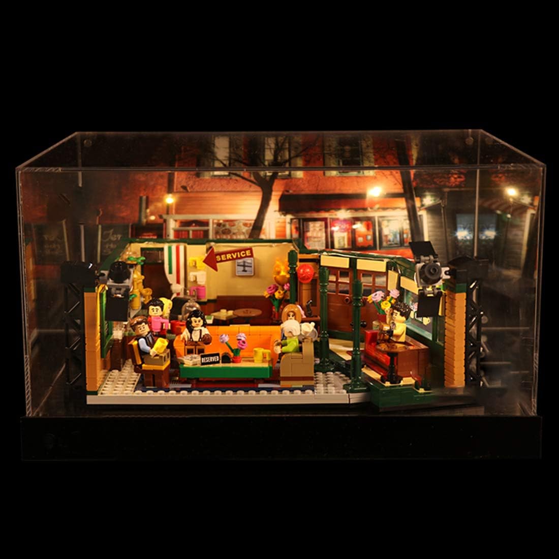 Vitrina de Acrílico para Lego 21319 Ideas Central Perk Friends 2mm Display Case Vitrinas para ...