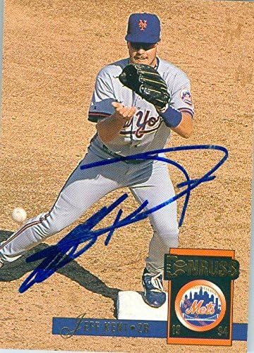 Jeff Kent autographed baseball card (New York Mets) 1994 Donruss #185 ...