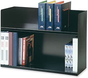 Amazon.com : Steelmaster Two Tier Book Rack, 1 Each (26423BRBK ...