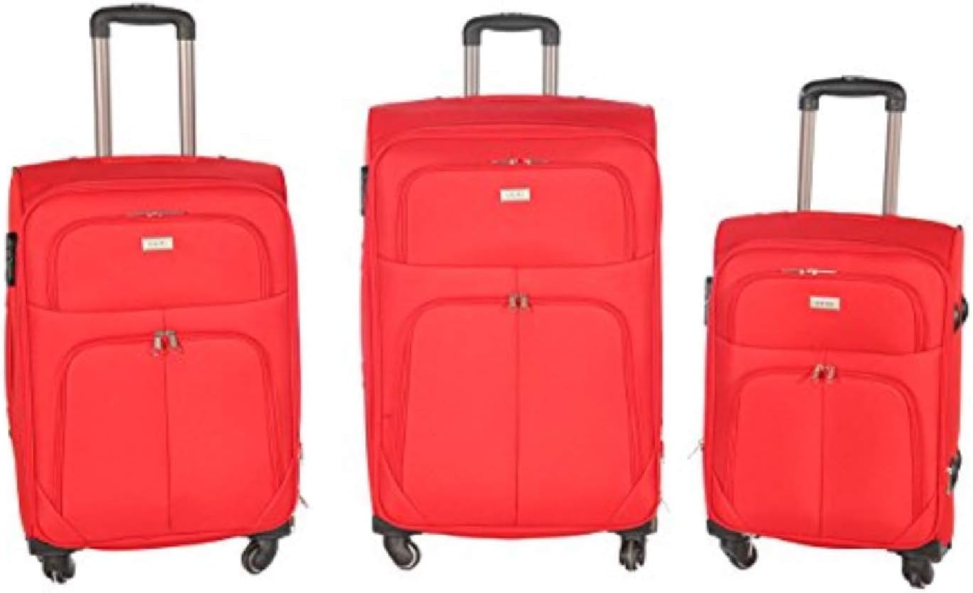 Trolley valigia set valigie semirigide set bagagli in tessuto super ...