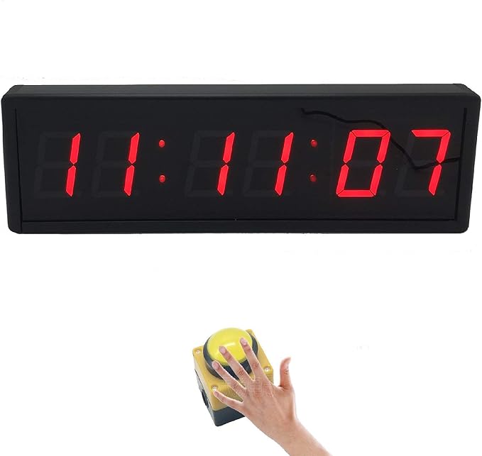 BTBSIGN 2.3inch Digital Countdown Wall Clock Large Stopwatch with ...