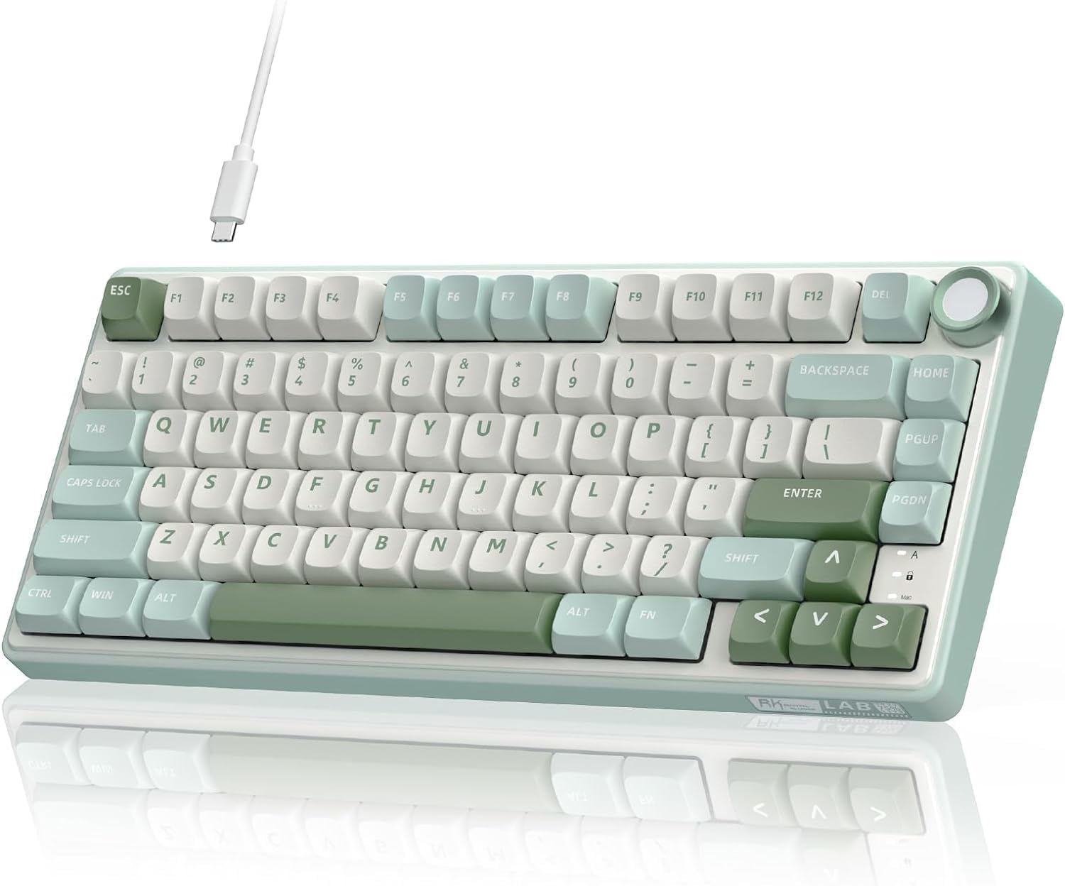 Mua RK ROYAL KLUDGE R75 Mechanical Keyboard Wired with Volumn Knob, 75% ...