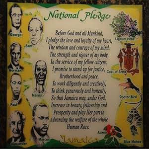 Amazon.com: Jamaica National Pledge Plaque: Home & Kitchen