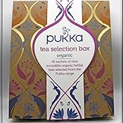 Pukka Tea Selection Box, Collection of Organic Herbal Teas (1 Box, 45 ...