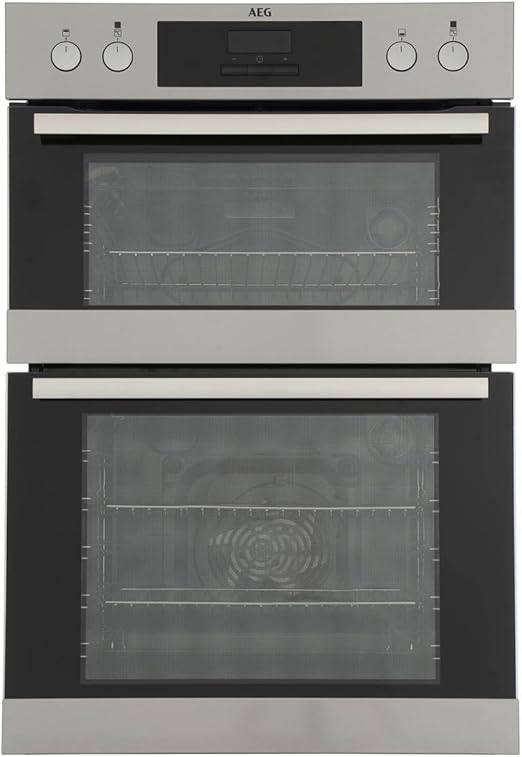 AEG DEB331010M Multifunction Electric Built In Double Oven - Anti ...