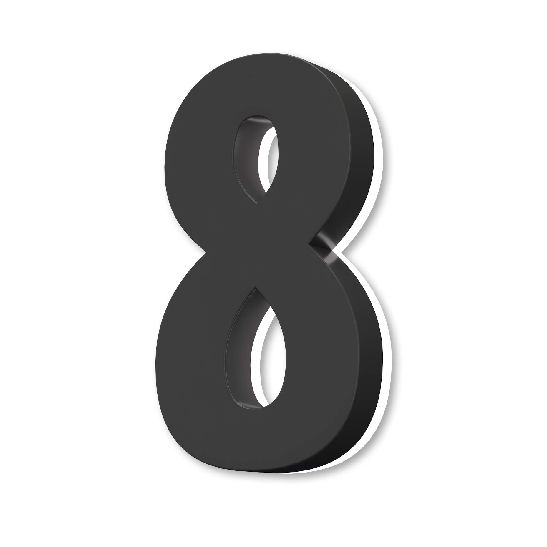 LUXYARD Backlit LED House Numbers 5", Stainless Steel Hand-Polished for ...