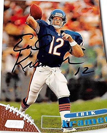 Erik Kramer autographed football card (Chicago Bears) 1998 Topps ...