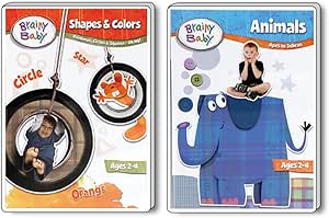 Brainy Baby Shapes, Colors and Animals DVD Set of 2: Amazon.com.au ...