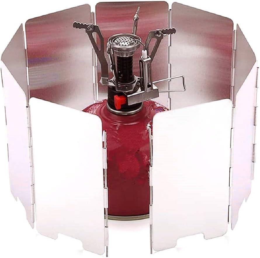 Apanphy® 9 Plates Camping Windshield, Foldable Mini Windshield with ...