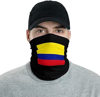 Colombia Flag Patriotic Country Native Neck Gaiter Face Mask Colombian ...