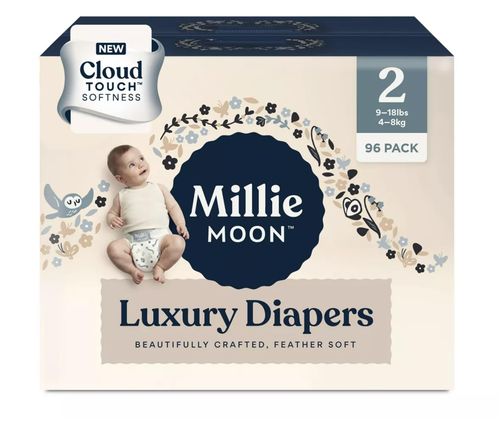 Millie Moon Diapers Sizes 1-6 Luxury Diapers COUCHES DE Luxe (Choose ...
