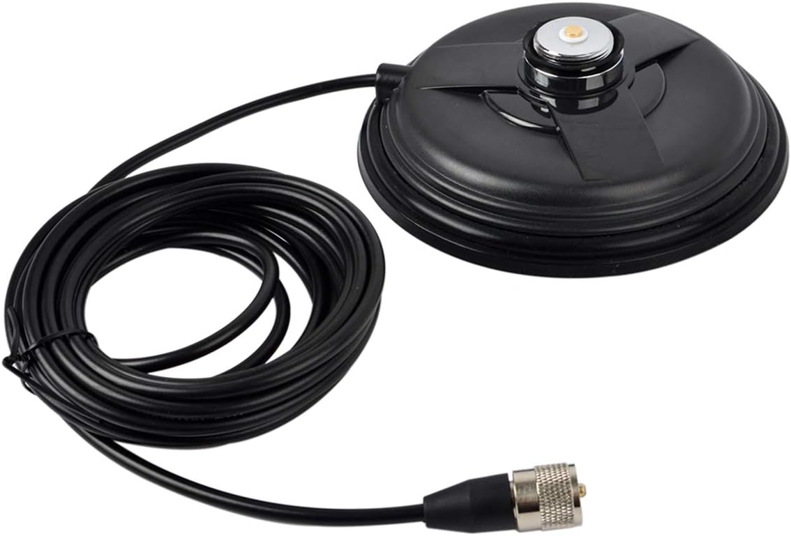 HYS NMO Antenna Magnet Mount 6.1 Inch Rubber Boot Aerial Magnetic Base ...