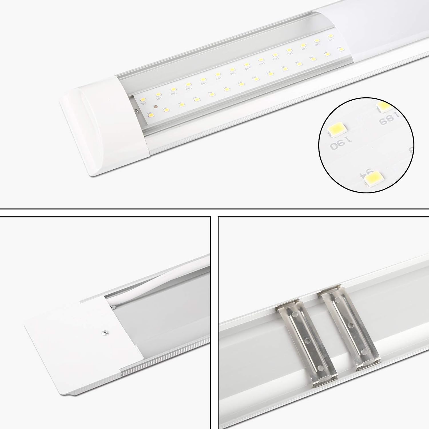 LED Batten Light Stainless Steel Card - BigaMart