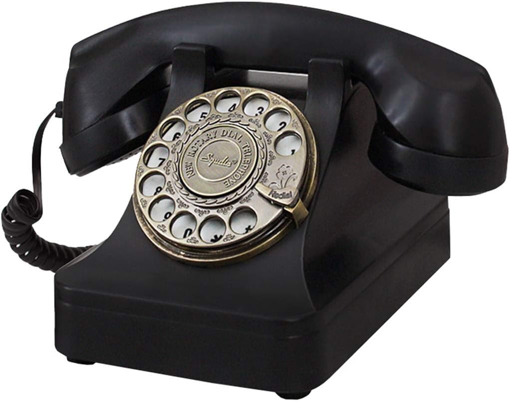 Teléfono Vintage teléfono de marcación giratoria teléfono Retro ...