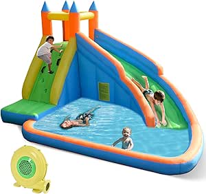 Amazon.com: Costzon Inflatable Water Slide, Water Slides for Kids ...