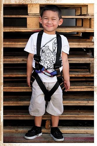 Fusion Climb Full Body Harness Black, Warrior Kids, KH-201A-C-BLK in ...