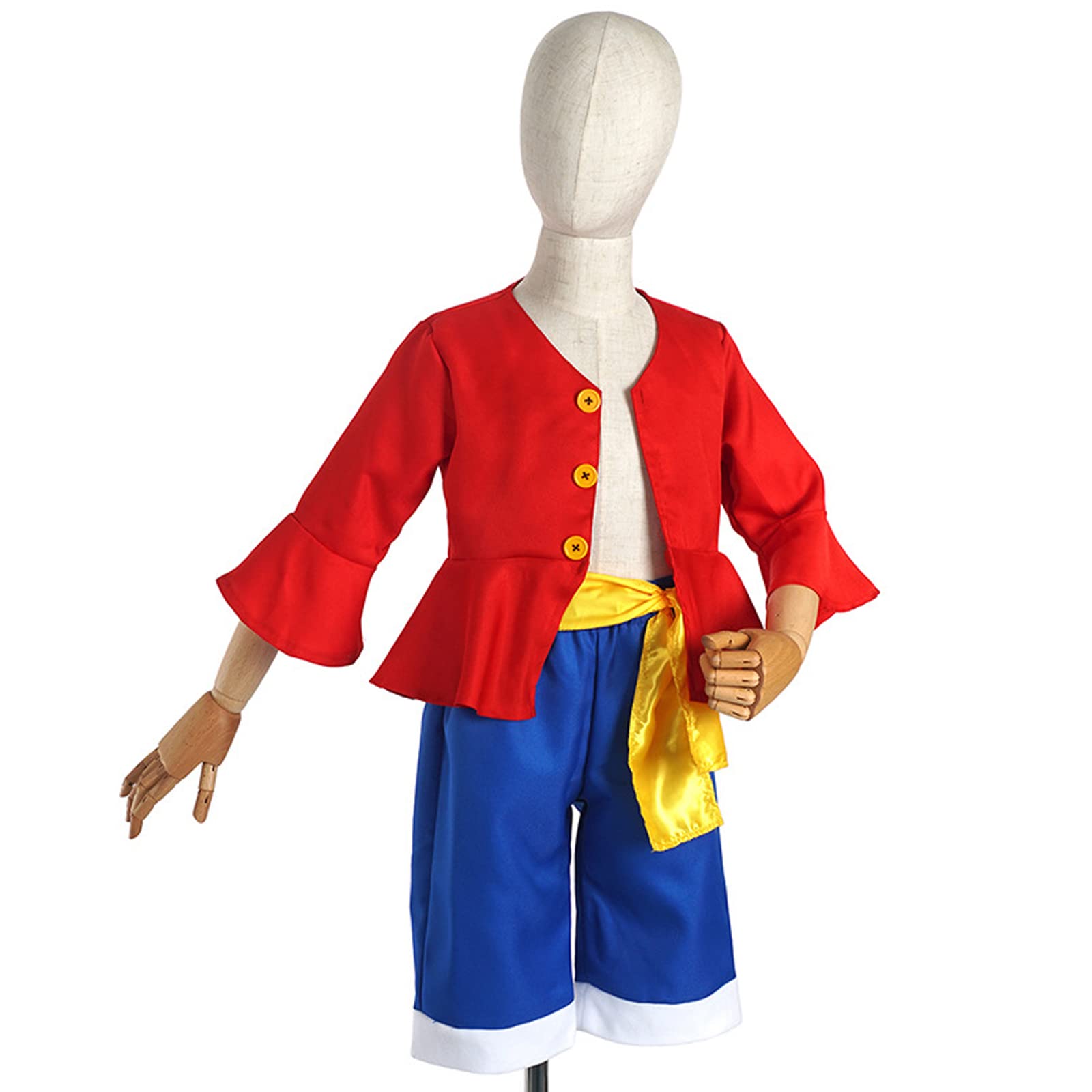 Mua BAKUGOU Monkey D Luffy Costume Kids Luffy Red Shirt Cosplay Wano ...